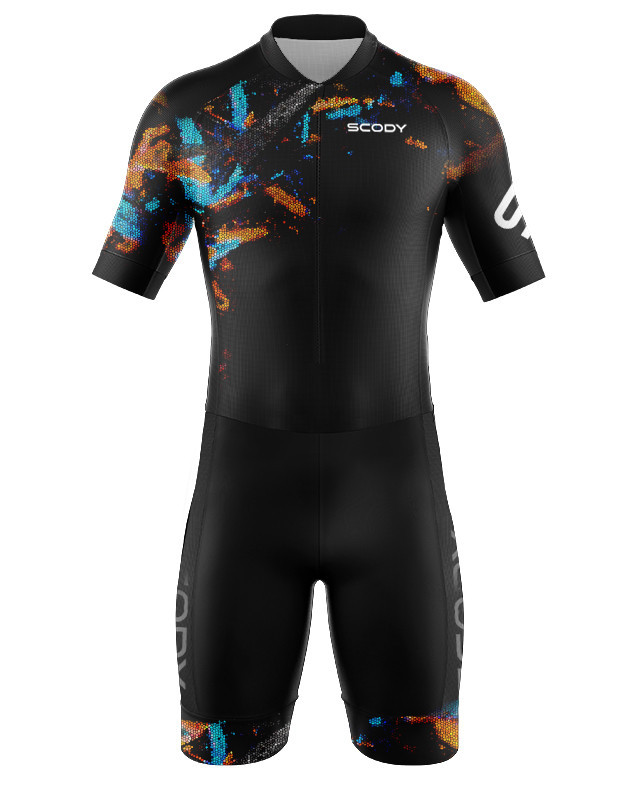 Flake Gold Optimised Sleeved Triathlon Suit, UPF50+ - Men | Triathlon Gear