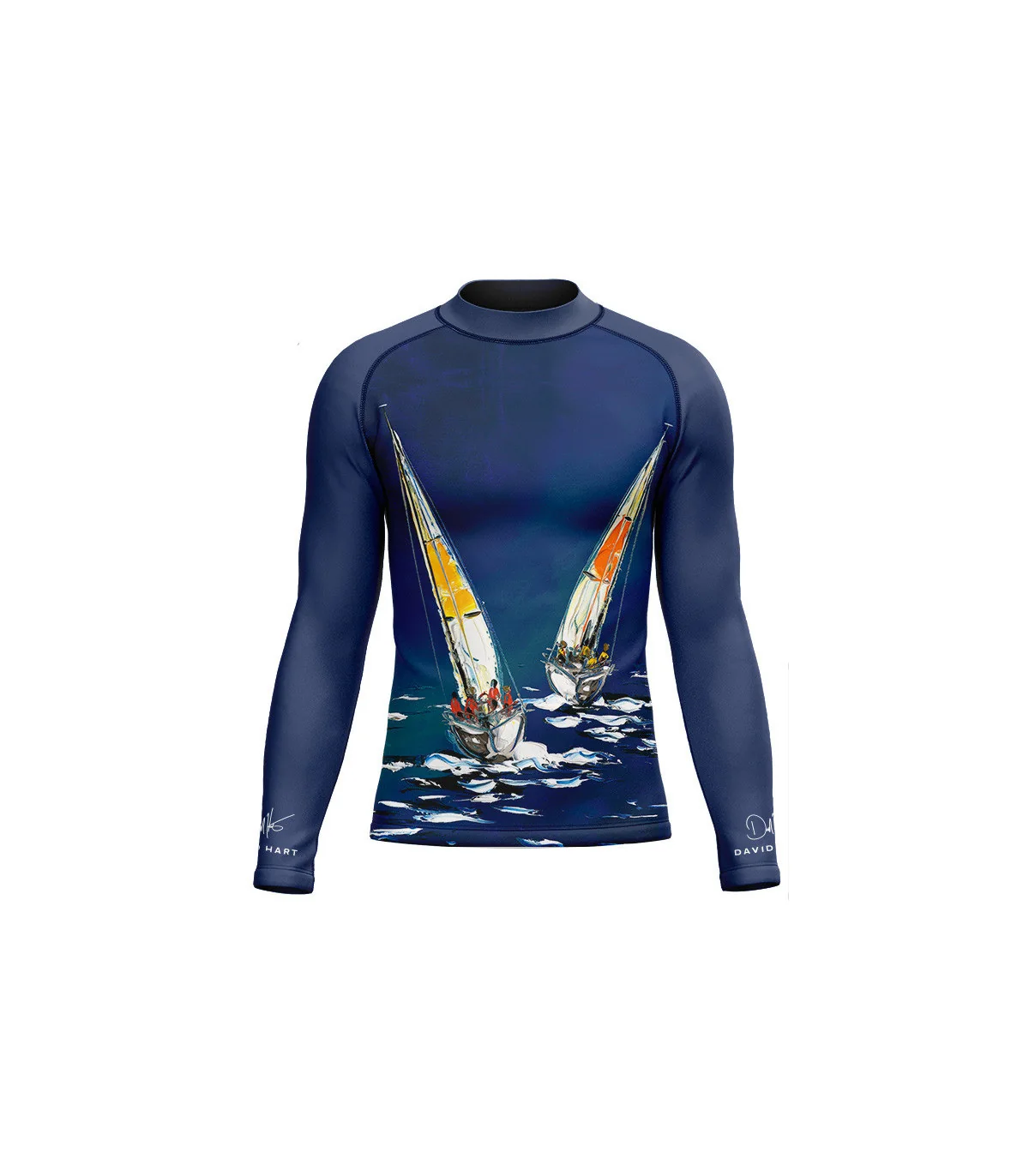 Surf Rashie, UPF50+ - Sailing Boats, Unisex