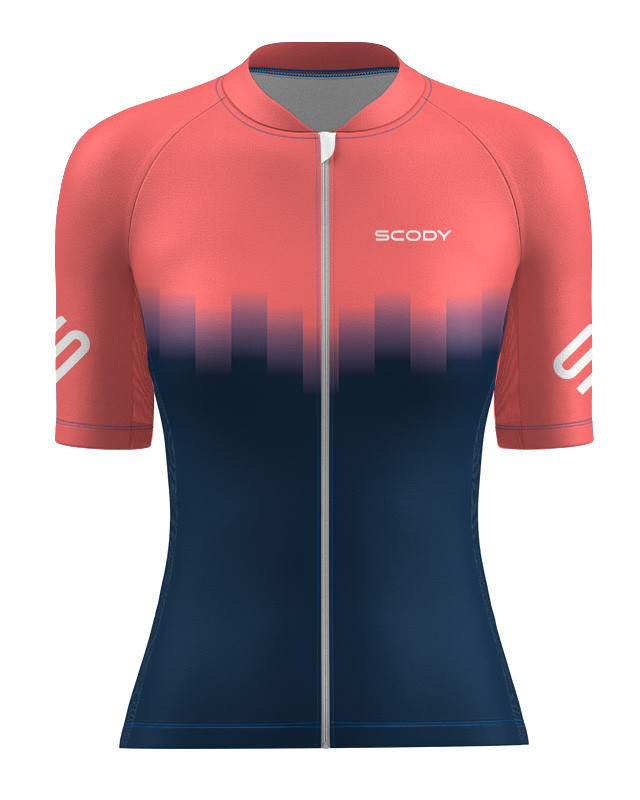 Optimise Cycle Jersey Women - Highlights Fluoro Coral | Cycling Clothing