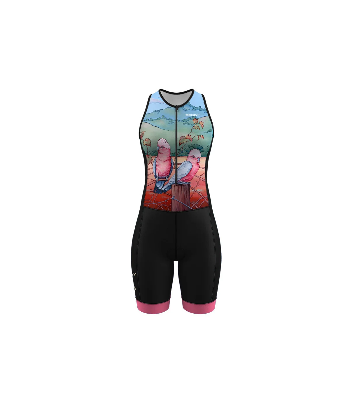 Performance Women's Triathlon Suit, Sleeveless, Front Zip - Galah