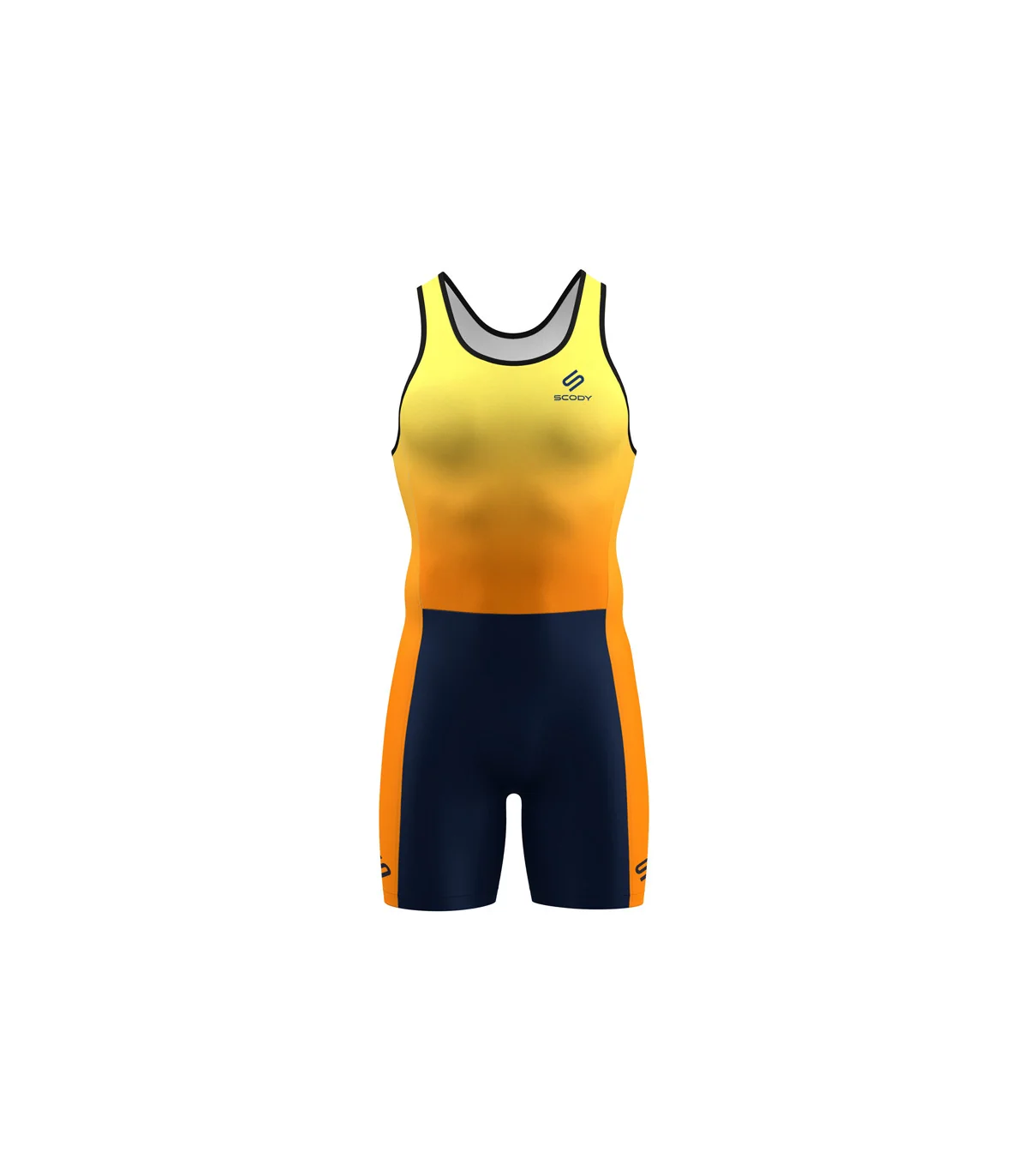 Men's Rowing Zoot Suit - Yellow/Orange