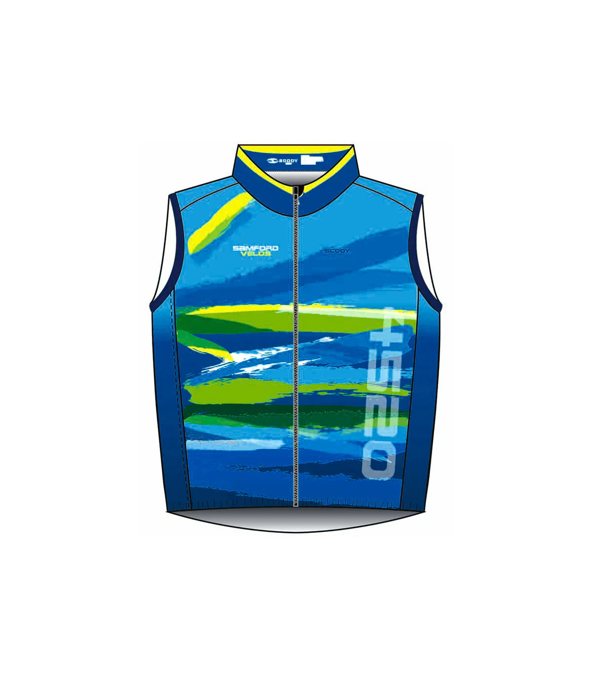 Samford Velos Men's Lightweight Windproof Cycle Gilet with Pockets Size M