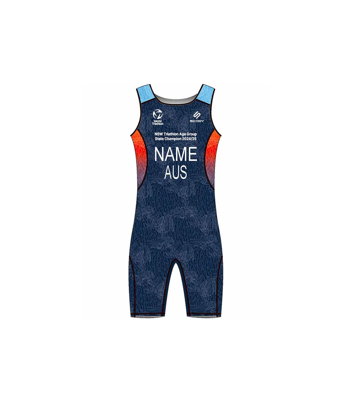 2025 NSW Tri Age Group Champion Triathlon Suit Men Size M