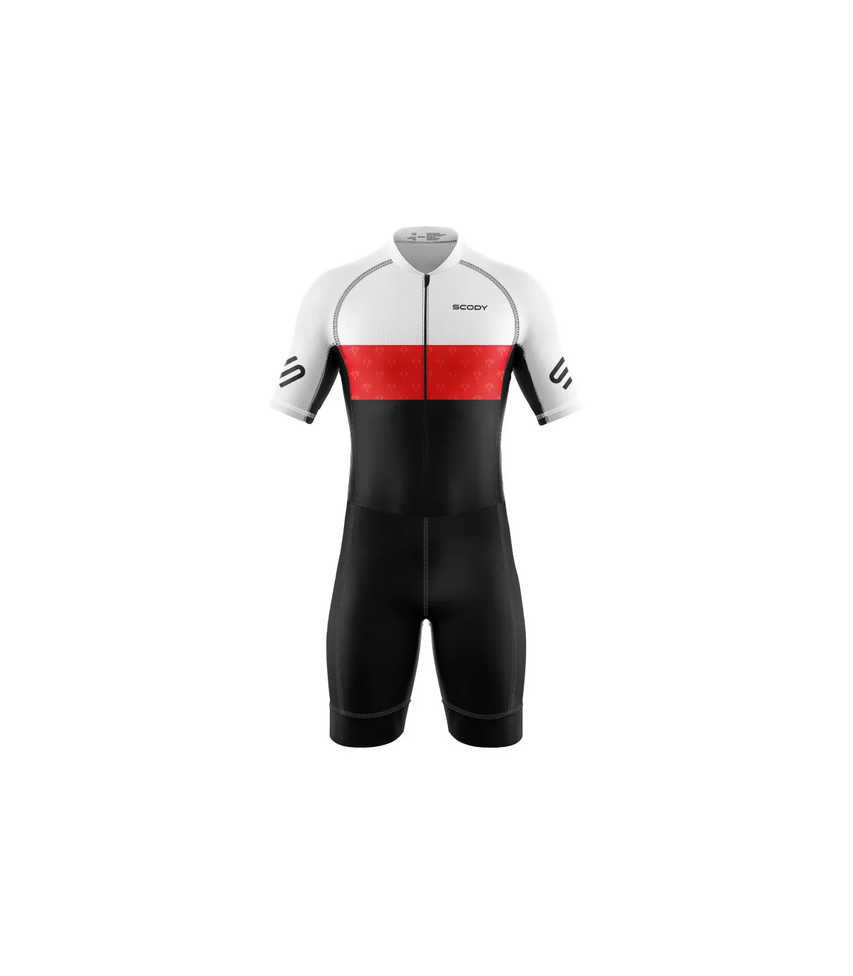 Perform UV Protect Sleeved Triathlon Suit - Tropics Red Size M